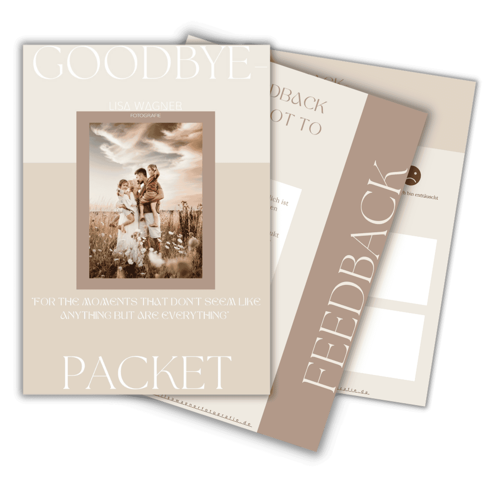 Goodbye Packet Canva-Vorlage - Lisa Wagner Fotografie